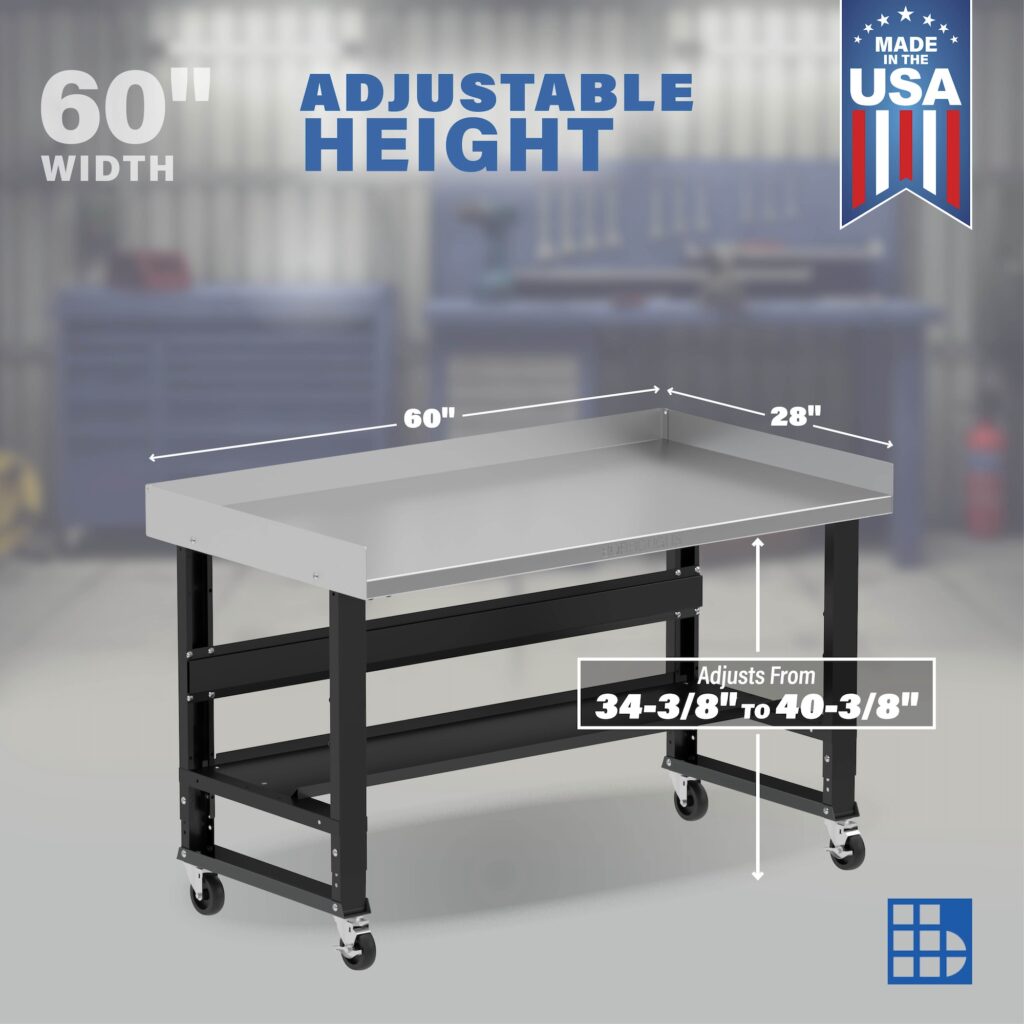 Borroughs® Mobile Garage Workbench - Fast Shipment